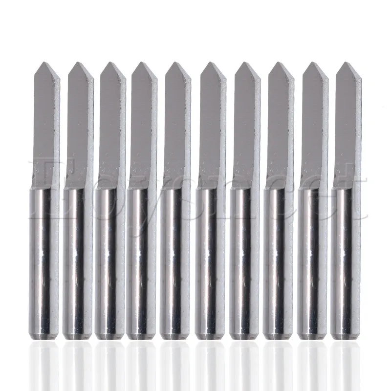 New 10PCS Flat bottom Engraving bits 0.2mm 90 Degree CNC Router PCB ...