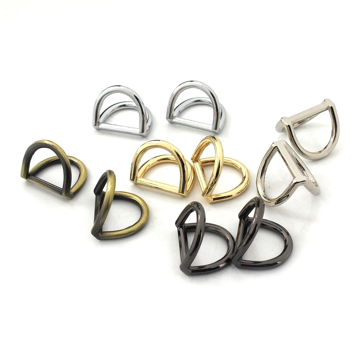 2pcs Metal Double D Ring Hanger Bag Dee Buckle for Bag Parts Handbag ...