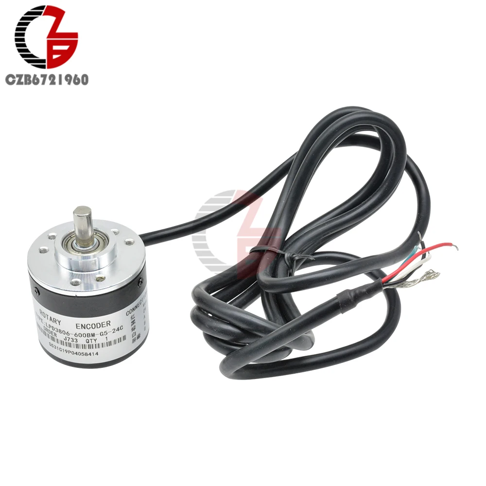 600-2400-Pulse-Incremental-Rotary-Encoder-DC-5V-24V-1-2-Phase-AB ...