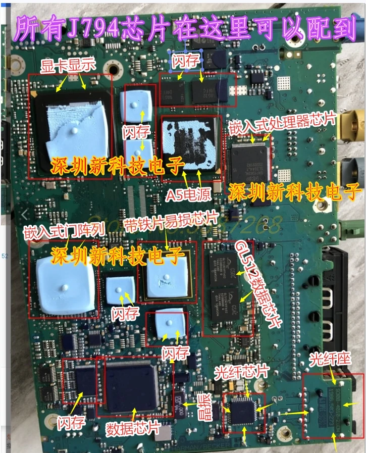 TMS320DRA342AZDK-A5-For-Audi-host-J794-vulnerable-chip-full-set-of ...