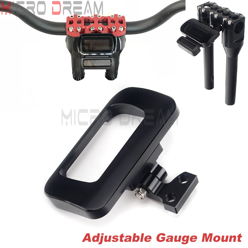 T-Bar Motorcycle Gauge Mount Adjustable Tach Tachometer Mounting for ...