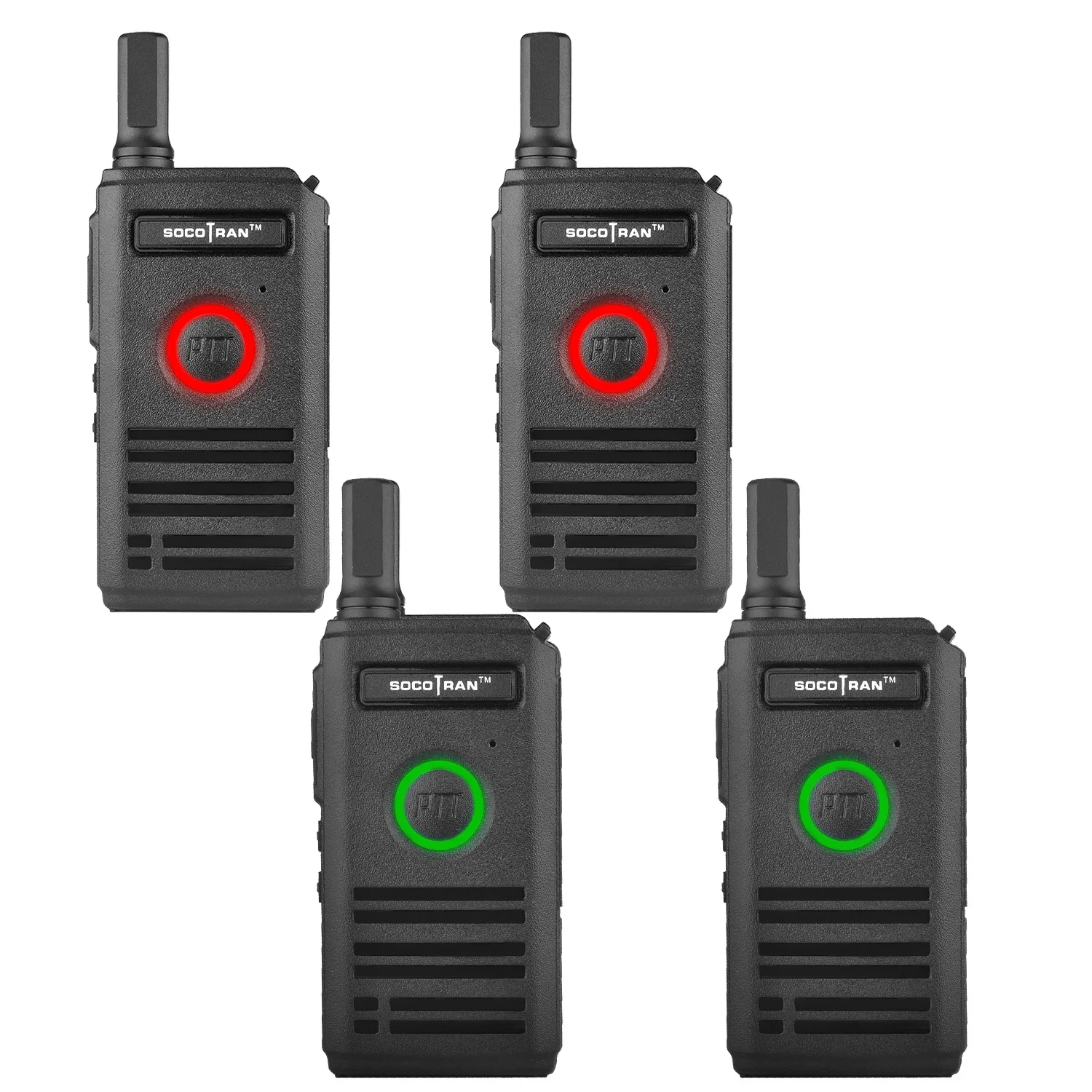 4pcs/lot Mini Walkie Talkies Portable Ultra Slim Double Ptt Uhf 400 ...