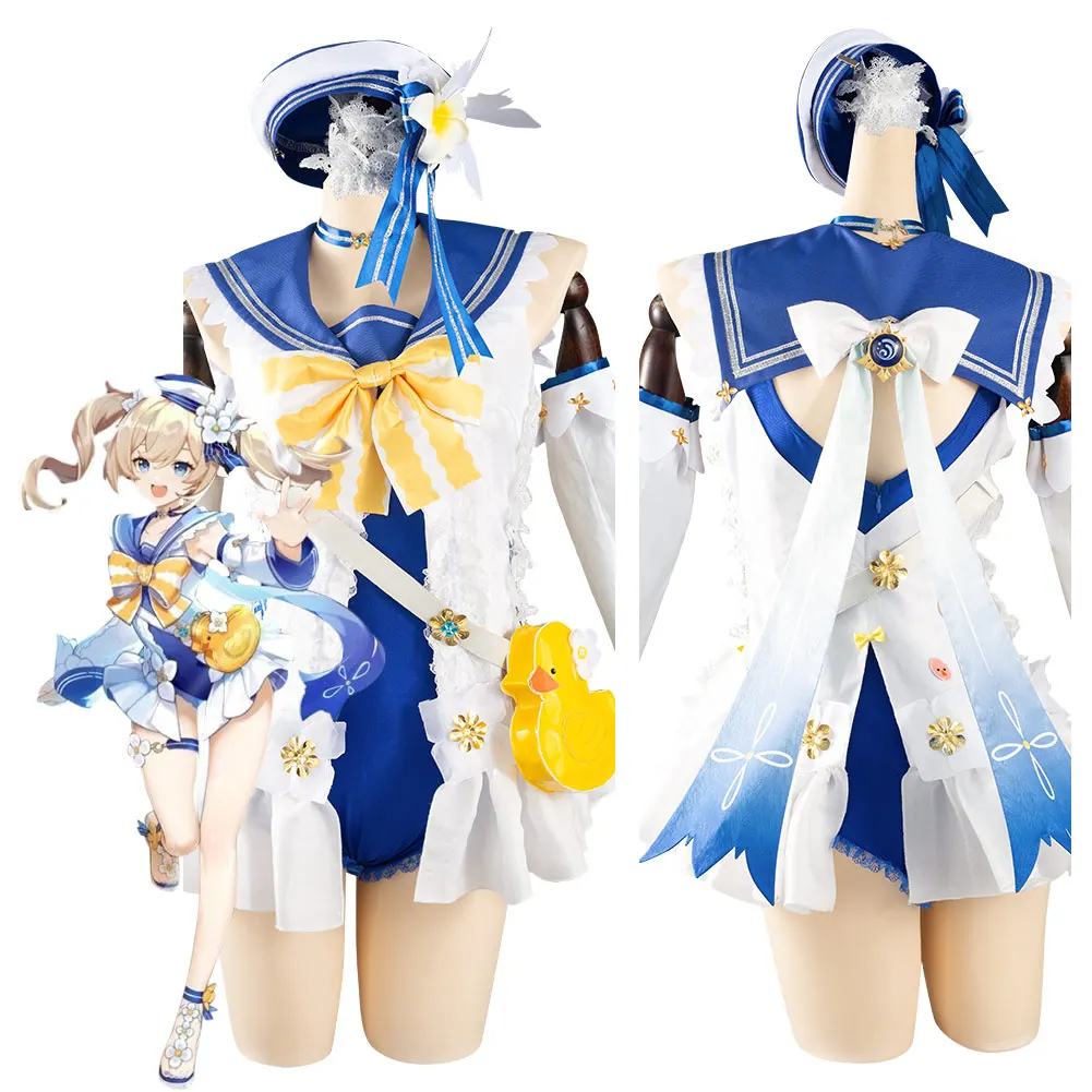 Game Genshin Impact Barbara Cosplay Costume - AllCosplay.com