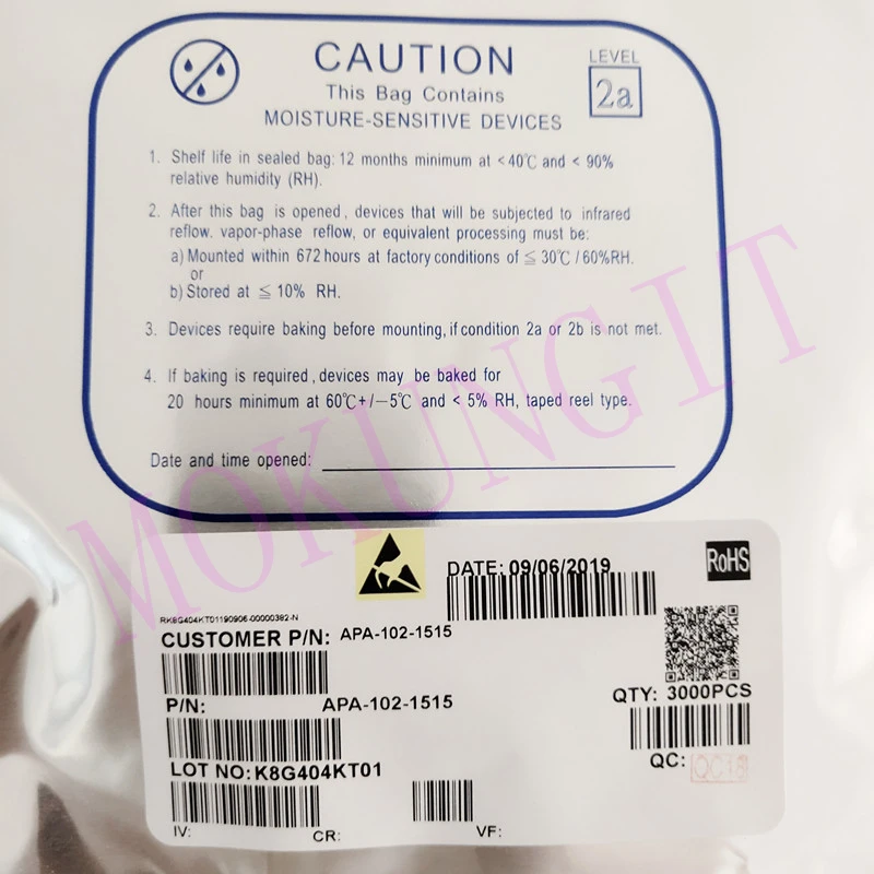 NEW 3000Pcs pack Micro APA102 1515 LED CHIP Smart SMD RGB LED APA102 ...