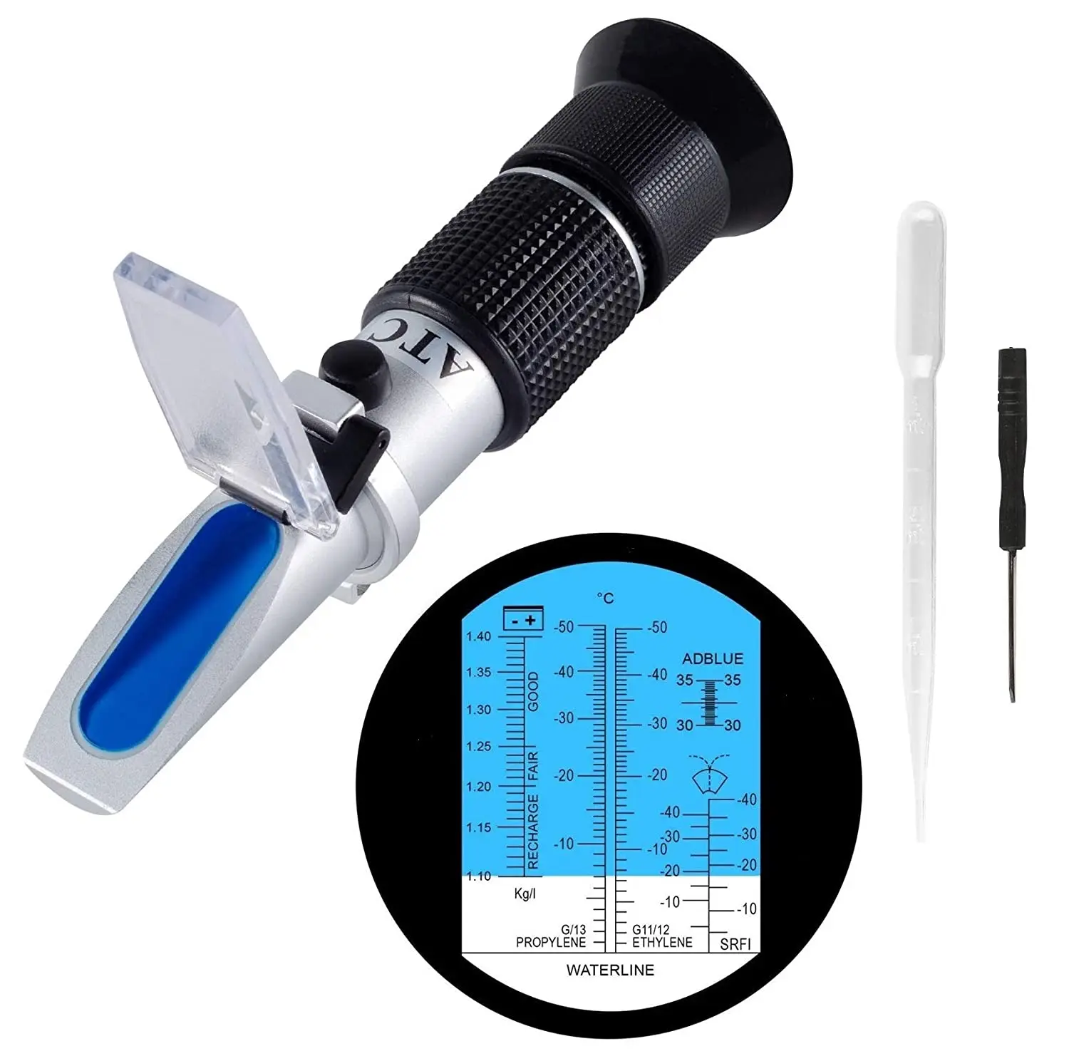 Antivries Refractometer 4 In 1 Auto Koelvloeistof Tester Batterij ...