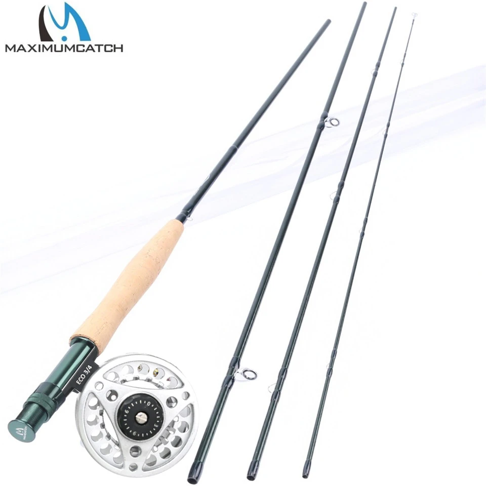 Maximumcatch Fly Rod and Reel Combo 8'4"/8'6'/9'/9'6'' 3/4/5/6/7/8WT ...