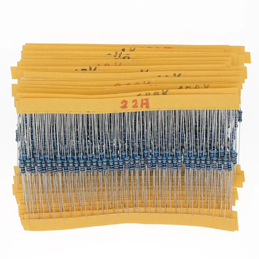 30 Kind 1/4W Resistance 1% Metal Film Resistor Assorted Kit Each 20 ...