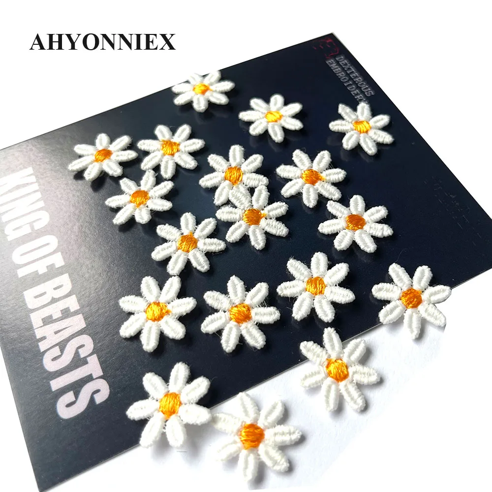 Hairclip Stickers | Patches - 20pcs 50pcs Flower Patch Embroidered Sew Clothing - Aliexpress