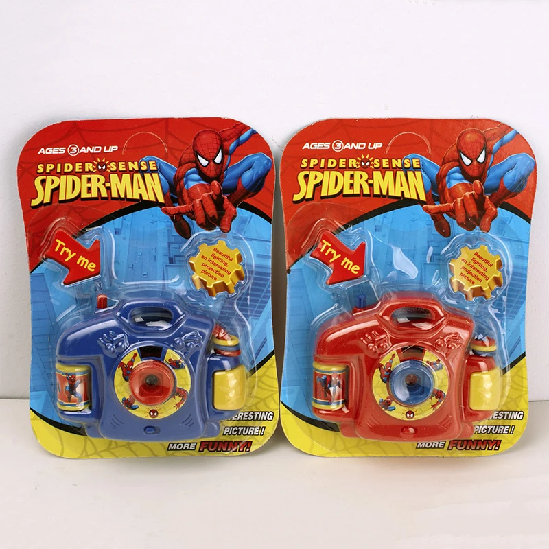 Original Spiderman 3D Electronic Projection Camera Toy Anime Figures ...