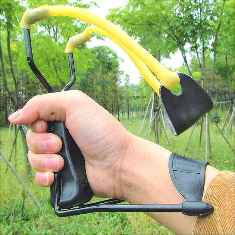 2020-NEW-Powerful-Hunting-Slingshot-Catapult-with-Rubber-Band-Tubing ...