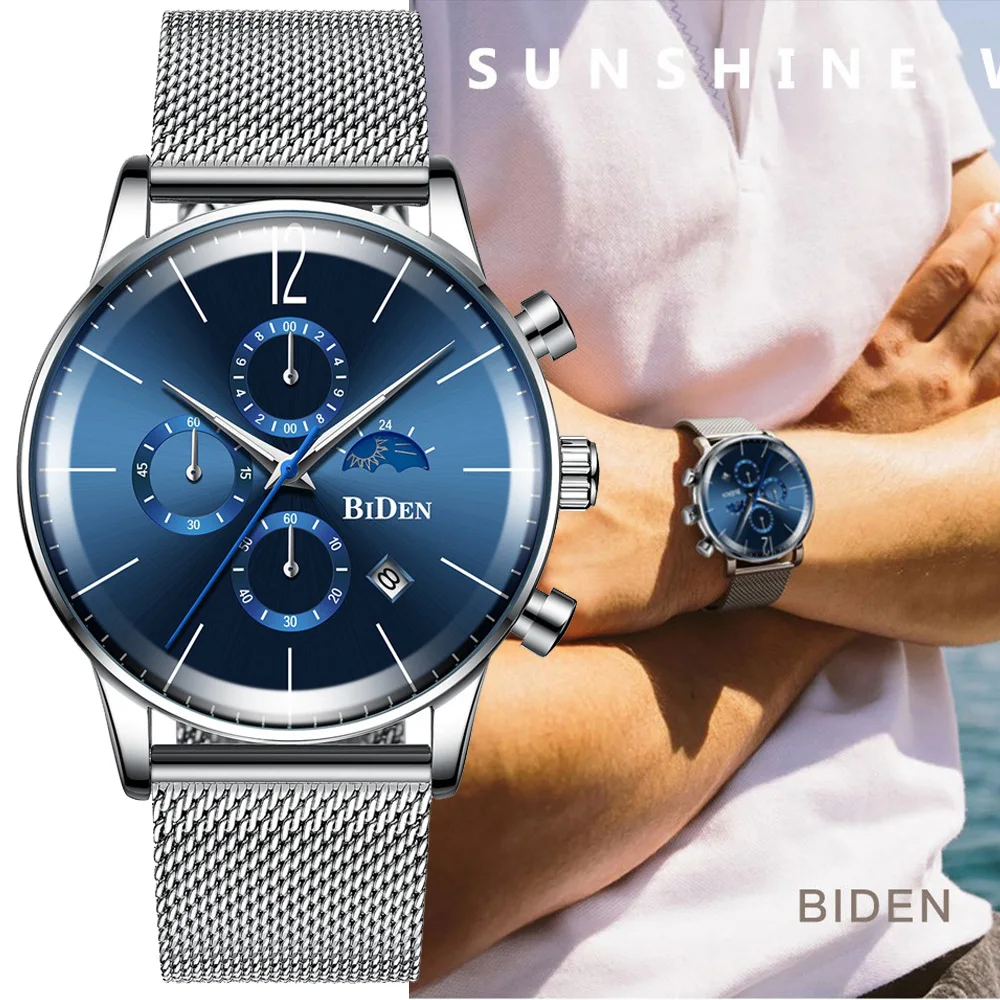 Reloj de negocios BIDEN, reloj de pulsera de cuarzo para hombre ...