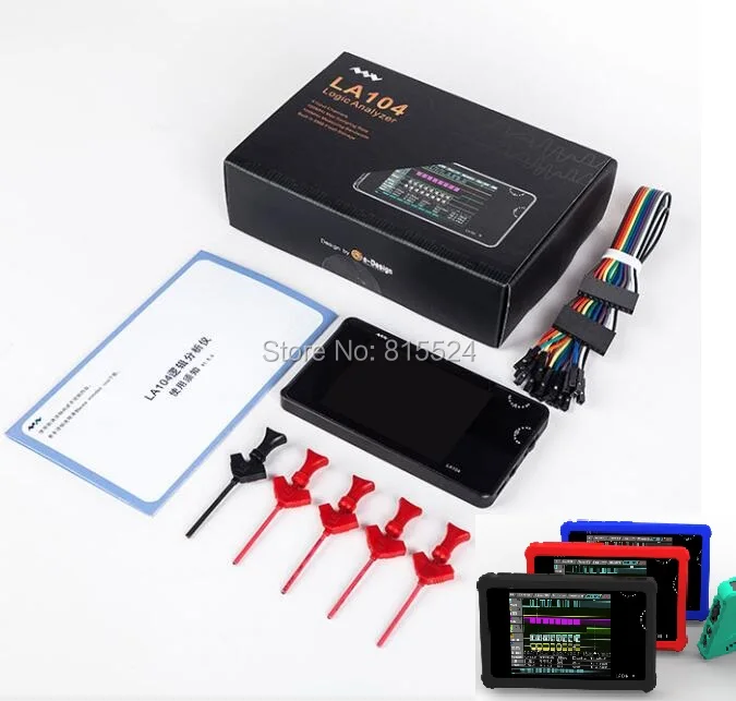 Mini DSO LA104 Digital Logic Analyzer 2.8" Screen 4 Channels ...