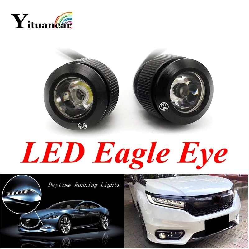 Yituancar-2X-23mm-LED-Eagle-Eye-Car-Fog-DRL-Day-Light-Styling-Source ...