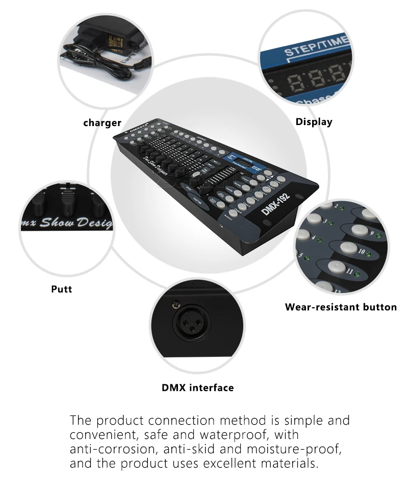 SHEHDS 192 DMX512 Controller Stage Lighting DJ Disco Equipment DMX Console For LED Par Light ...