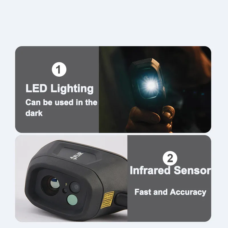 FLIR Infrared Thermal Imager Industrial Detector Camera and Floor Wall ...