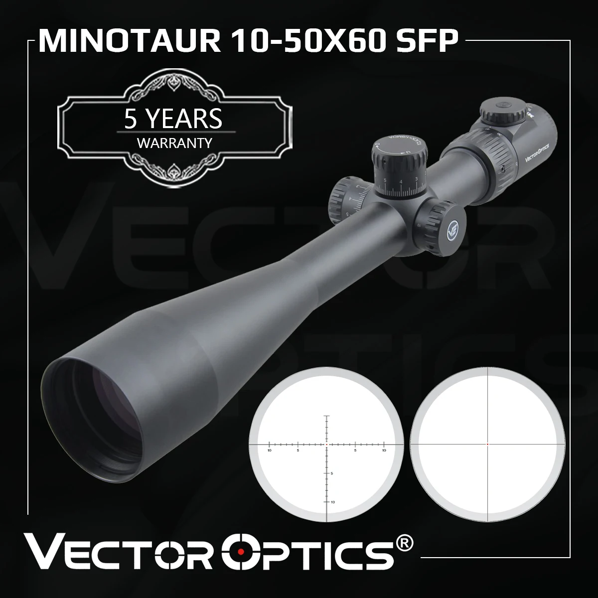 Vector Optics Minotaur 10-50x60 Hunting Riflescope Tactical Rifle Scope ...