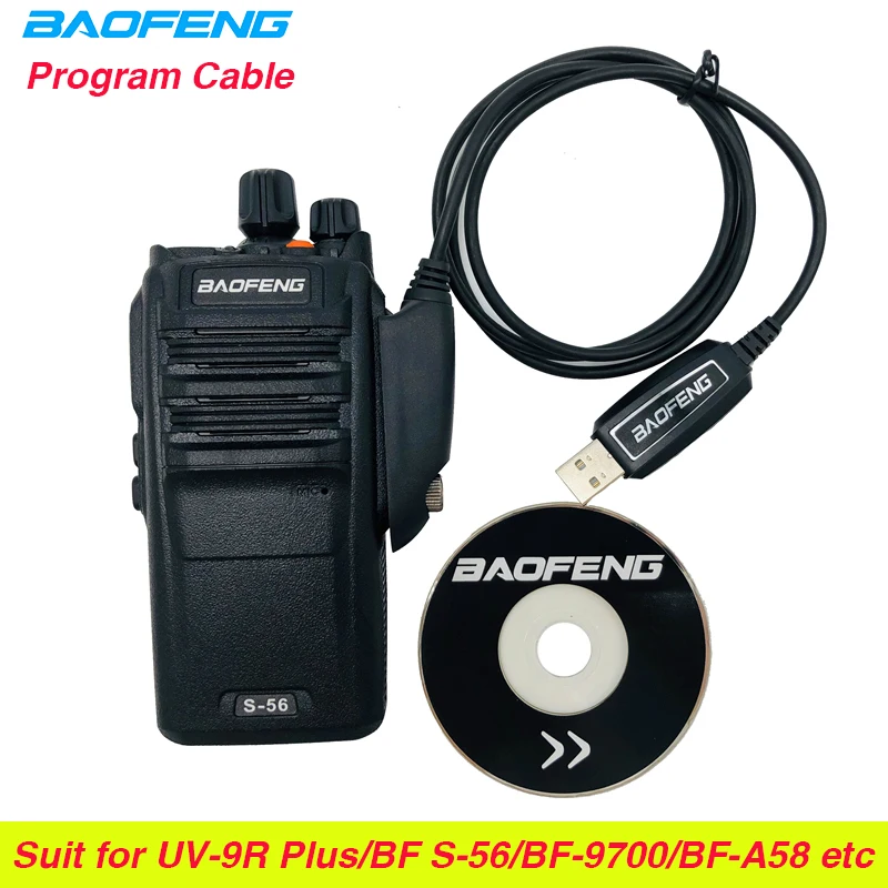 Original baofeng uv 9r plus cabo de programação à prova dwaterproof ...