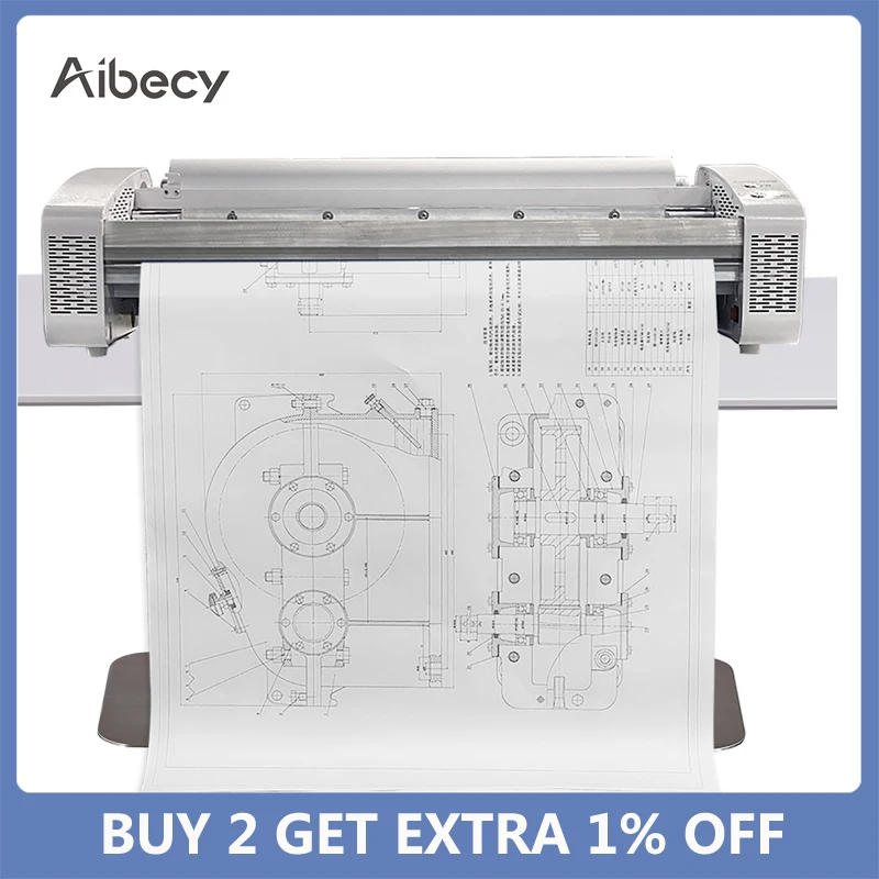 Aibecy G6 Plotter Printer Large Format Printer 36-inch Printer Engineering Cad Drawings Printer ...