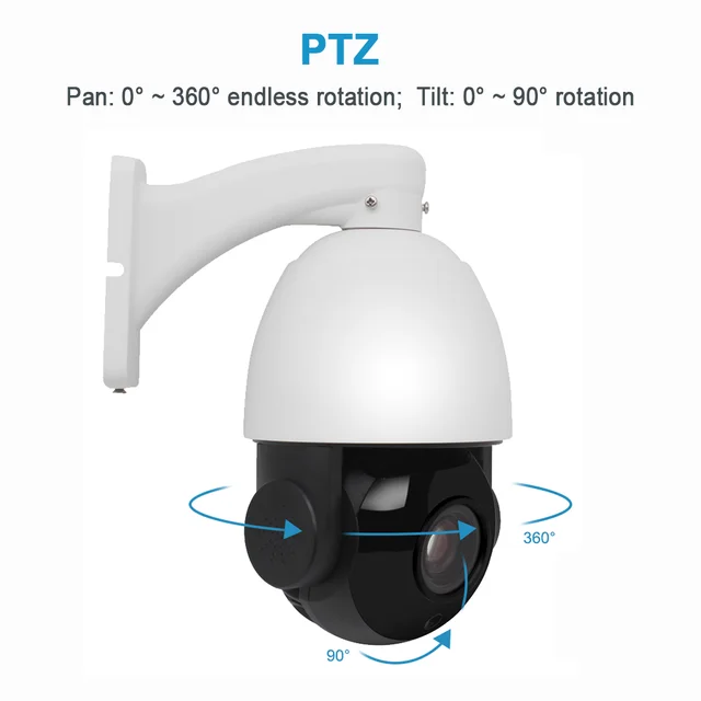 Poe Ip Ptz 4K 8Mp 5Mp Felügyeleti Kupola Biztonsági Kamera 30X Zoom Ir ...