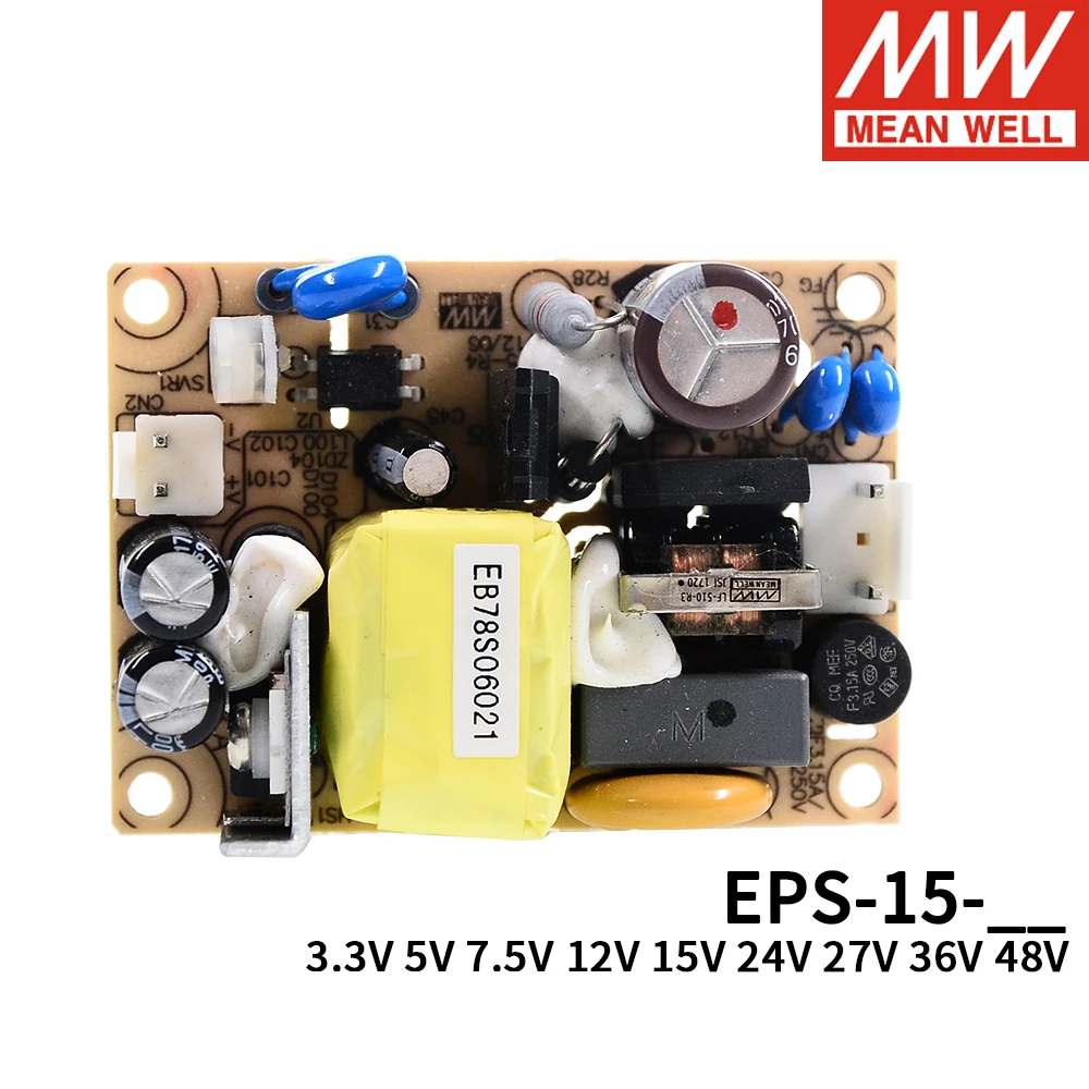 Meanwell Eps-15 Single Output Psu Open Frame Ac-dc Power Supply 15w 3 ...