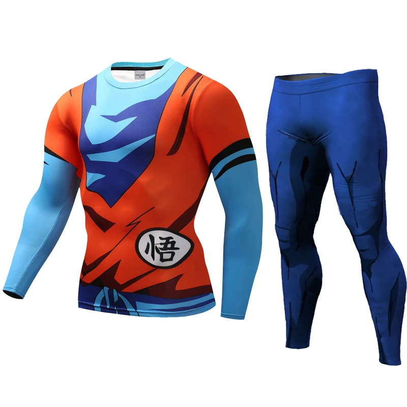 Anime Dragon Ball Vegeta Goku 3D Printed Pattern Compression Tights ...
