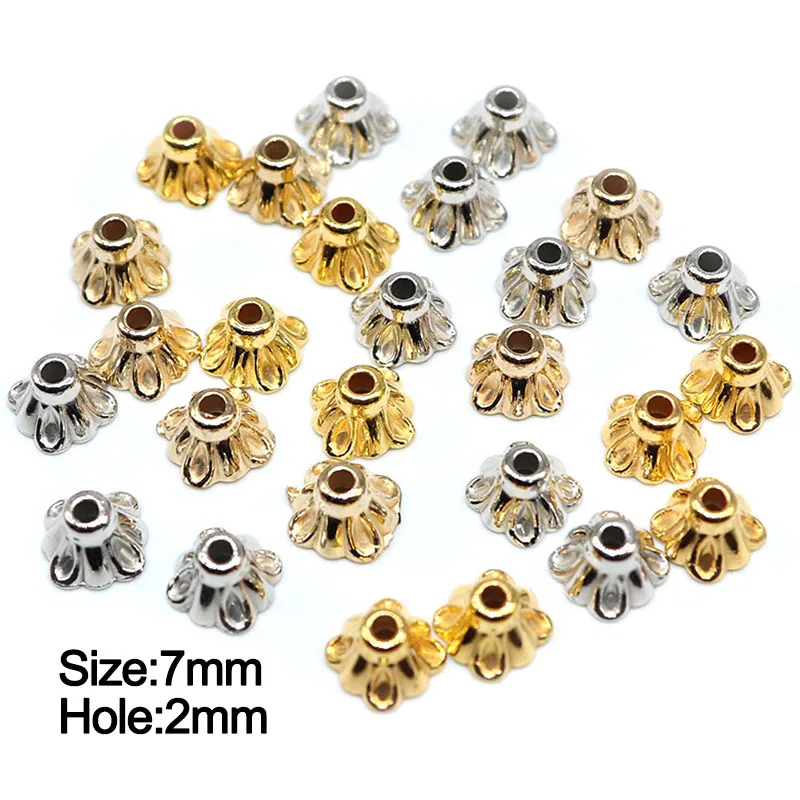 Beads Gold Color | Jewelry Findings | Gold Bead Cap | Cap Charms | End ...