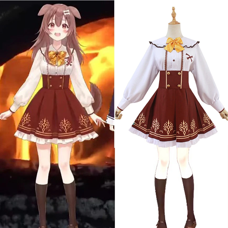 Vtuber Hololive Inugami Korone Cosplay Costume Halloween Party Role ...