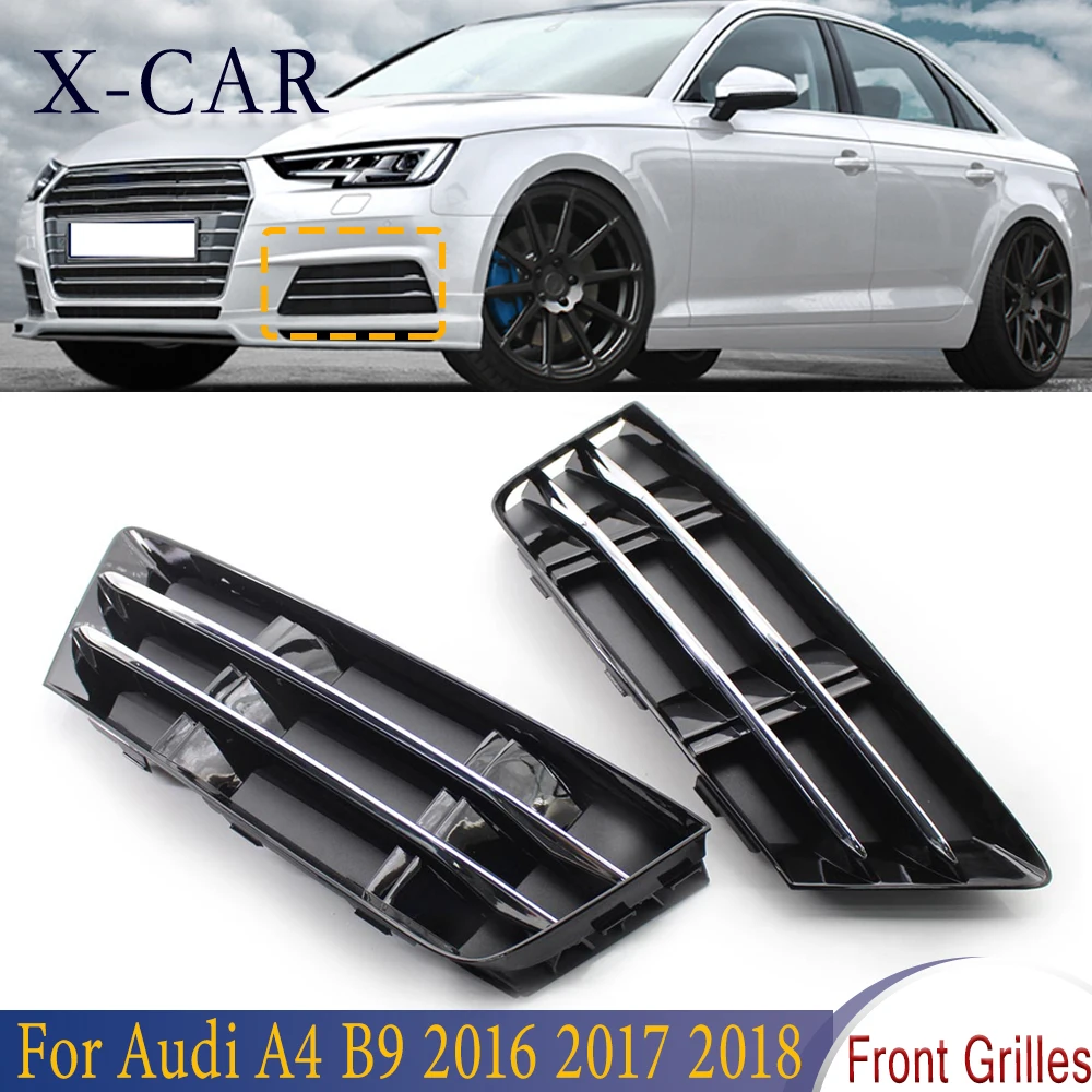 X-CAR-Front-Left-Right-Bumper-Fog-Light-Lamp-Grilles-Car-Accessories ...