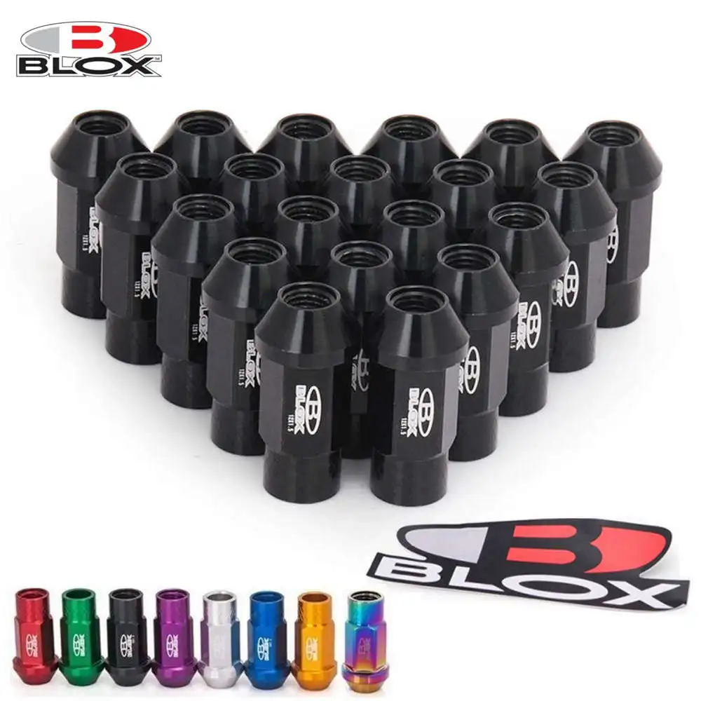 Blox Racing Forged 7075 Aluminium Wheel Lug Nuts M12X1.25 / M12X1.5, L ...