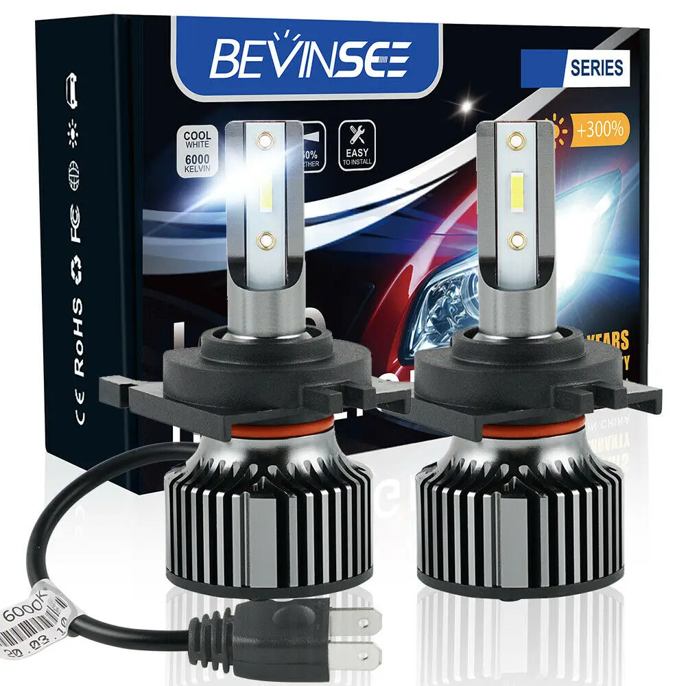 Bevinsee H7 LED Headlight Bulbs For Ford Focus MK2 Mondeo MK4 For Land ...