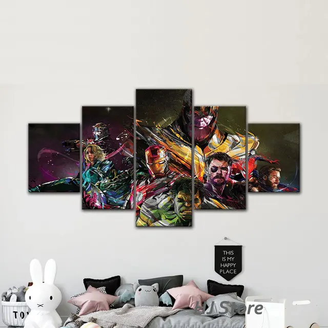 [Recommended product] Marvel Superheroes Abstract Avengers Canvas Art ...