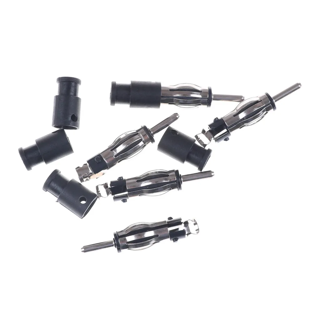 5pcs Auto Car Radio AM/FM Antenna Adapter Male Plug Connector Black ...