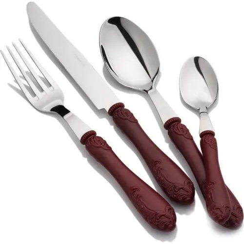 24-piece-Red-Fork-Spoon-Knife-Set-Cutlery-Set-Spoon-Fork-Set-Kitchen ...