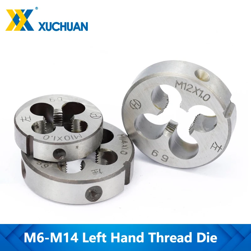 1pc Metric Left Hand Thread Die Machine Screw Die Hand Tapping Tools M6 ...