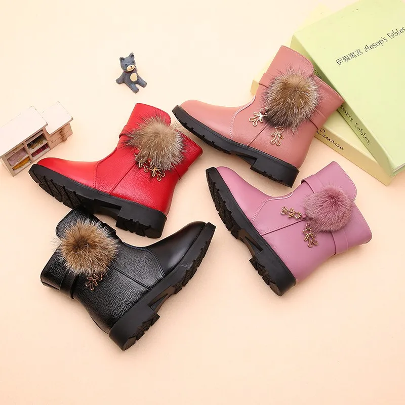 Детские зимние ботинки на меху; зимние женские модные ботинки; Ботинки ...