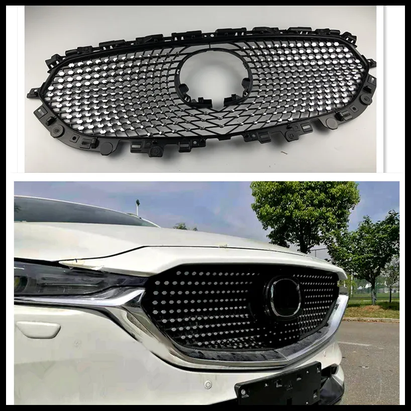 Exterior Diamond Racing Grille For Mazda Cx-5 Cx5 2017 2018 2019 ...