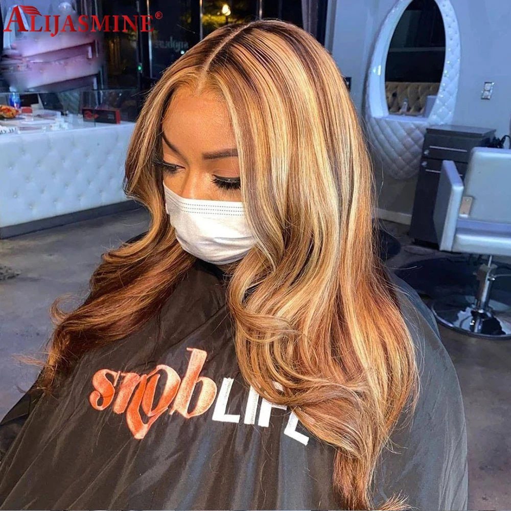 100% Human Highlighted Blonde Brown Wig - munimoro.gob.pe