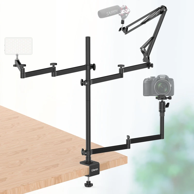 Desk Light Stick Mount Webcam Bracket | Live Broadcast Stand | Mic Arm ...