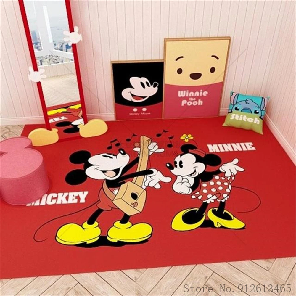 Disney 3d Mickey Minnie Mouse Printed Cartoon Play Mat Carpet Children ...