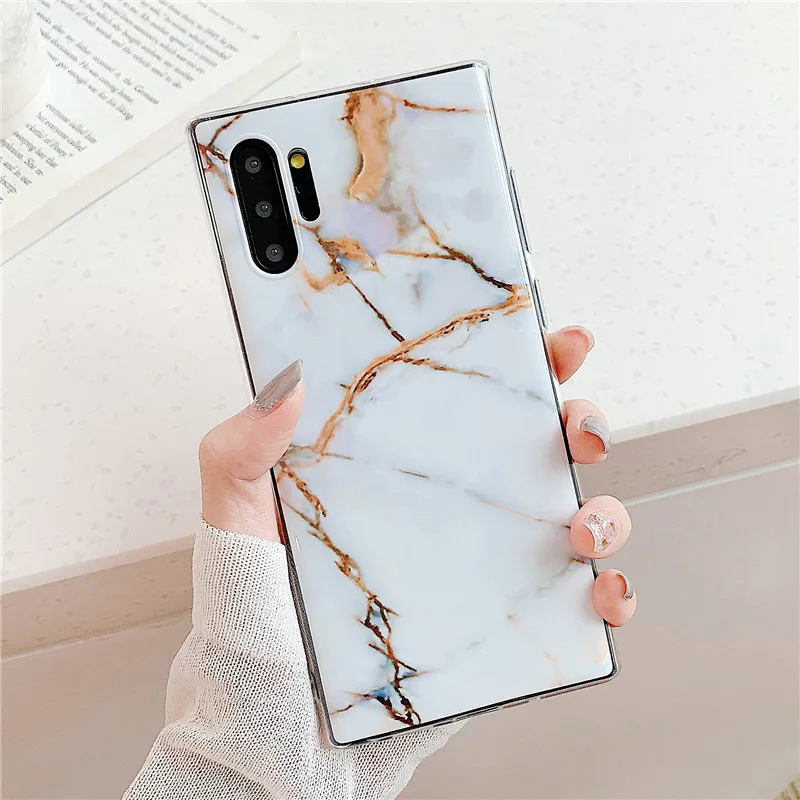 FLYKYLIN Marble Rose Case For Samsung Galaxy Note 10 Back Cover ...