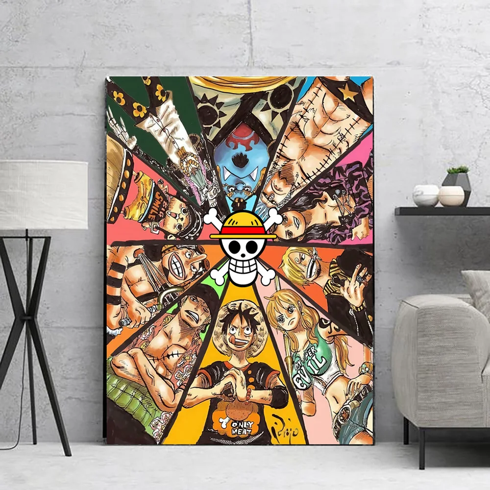 Canvas One Piece Painting Print Wall Art | One piece Merchandise | Up ...