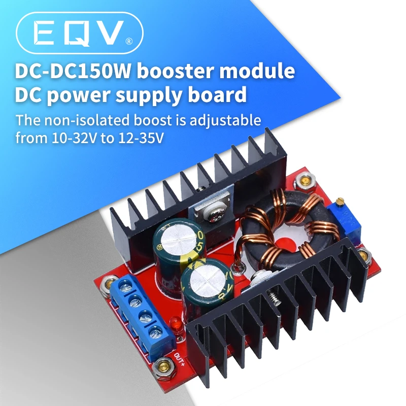 150w Boost Converter Dc-dc 10-32v To 12-35v Step Up Voltage Charger ...