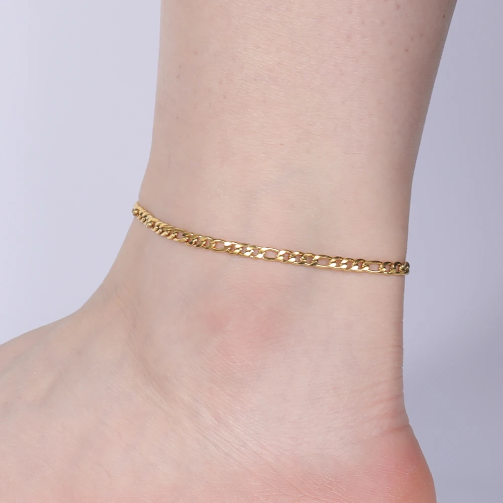 Stainless Steel Ankle Bracelets | Ankle Jewelry Stainless Steel - Leg ...