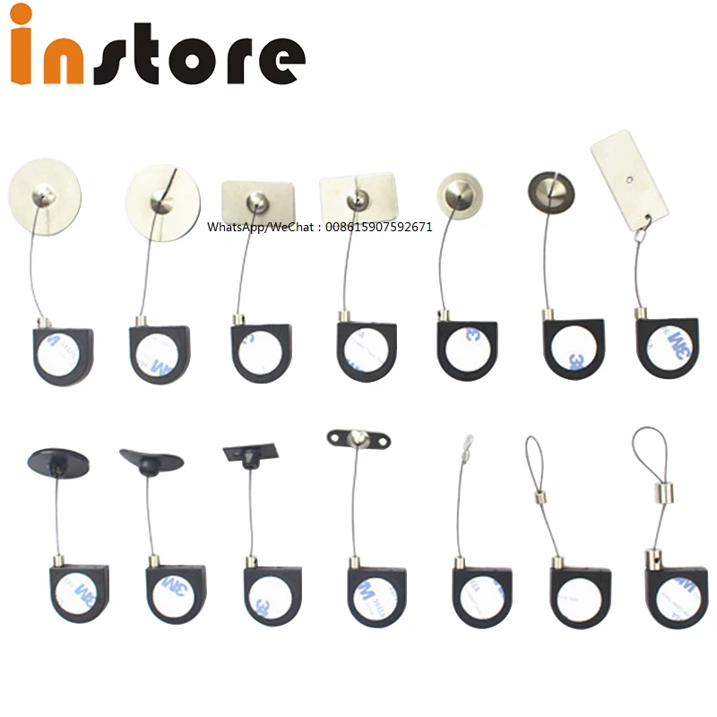 50 Pcs Jewelry Security Retractable Pull Box Tethers,anti-theft ...