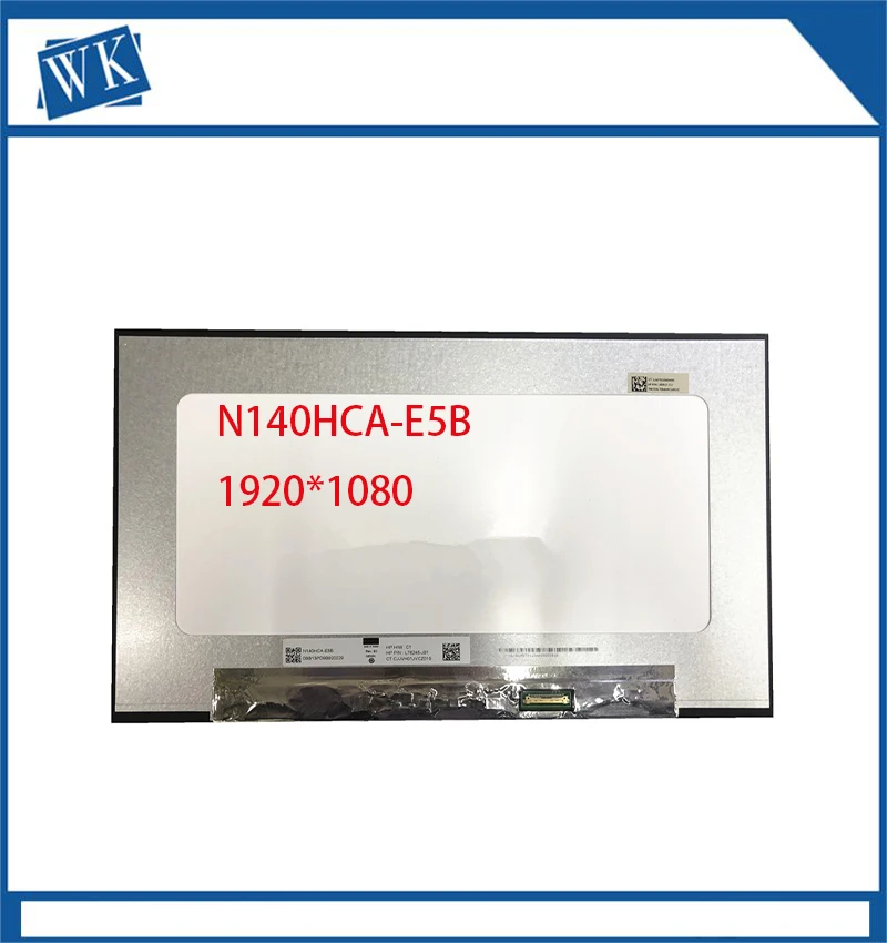 N140HCA-E5B Rev B1 fit NV140FHM-N4U/N4F/N4T N140HCE-G53 N140HCA-E5C ...