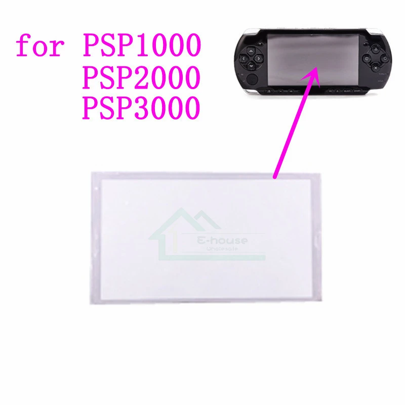 Psp Lcd Screen Display Plastic Cover | Psp 3000 Front Shell Glass ...