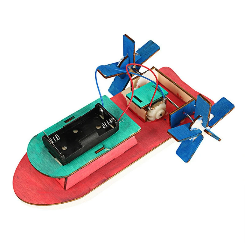 Kids-DIY-Electric-Motor-Boat-Wooden-Science-Model-Kit-Primary-School ...