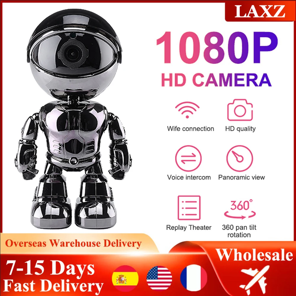 A160 1080P Robot IP Camera Security Camera 360 ° WiFi Wireless 2MP ...