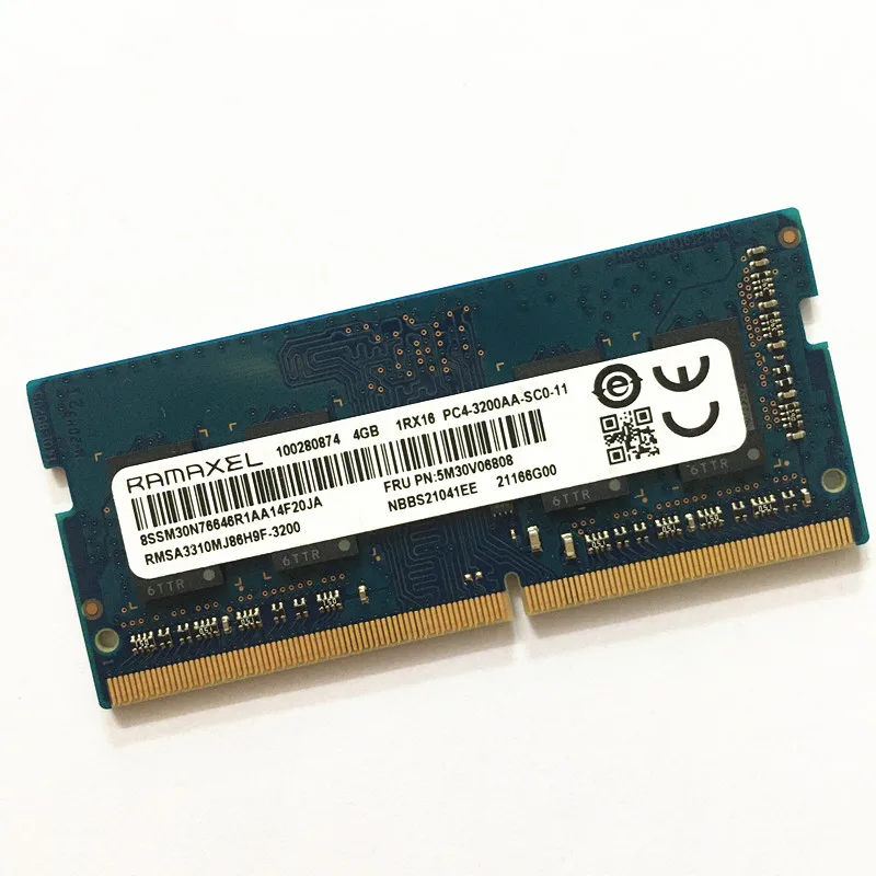 RAMAXEL DDR4 3200MHz 4GB Laptop Memory SODIMM 260PIN 1.2V 4GB 1RX16 PC4 ...