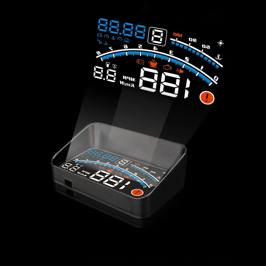 5.5" Car HUD Holder Bracket OBD Port Head Up Display Brackets Hood for ...